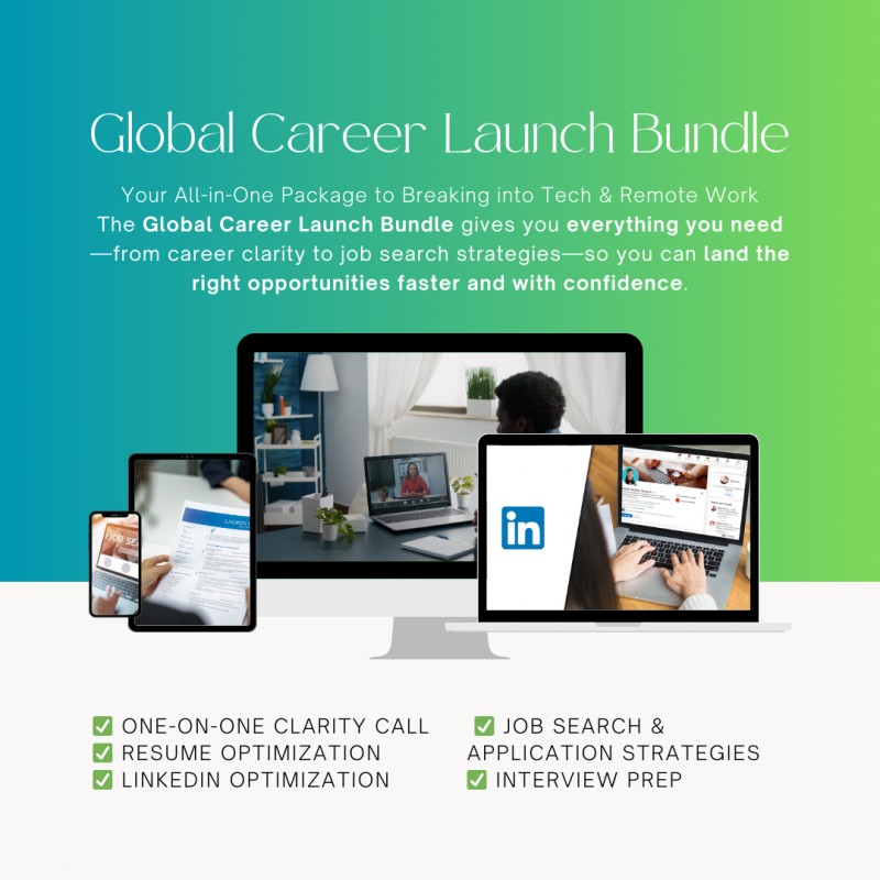 Buy Global Career Launch Bundle: Your All-in-One Package to Breaking into Tech & Remote Work by ...