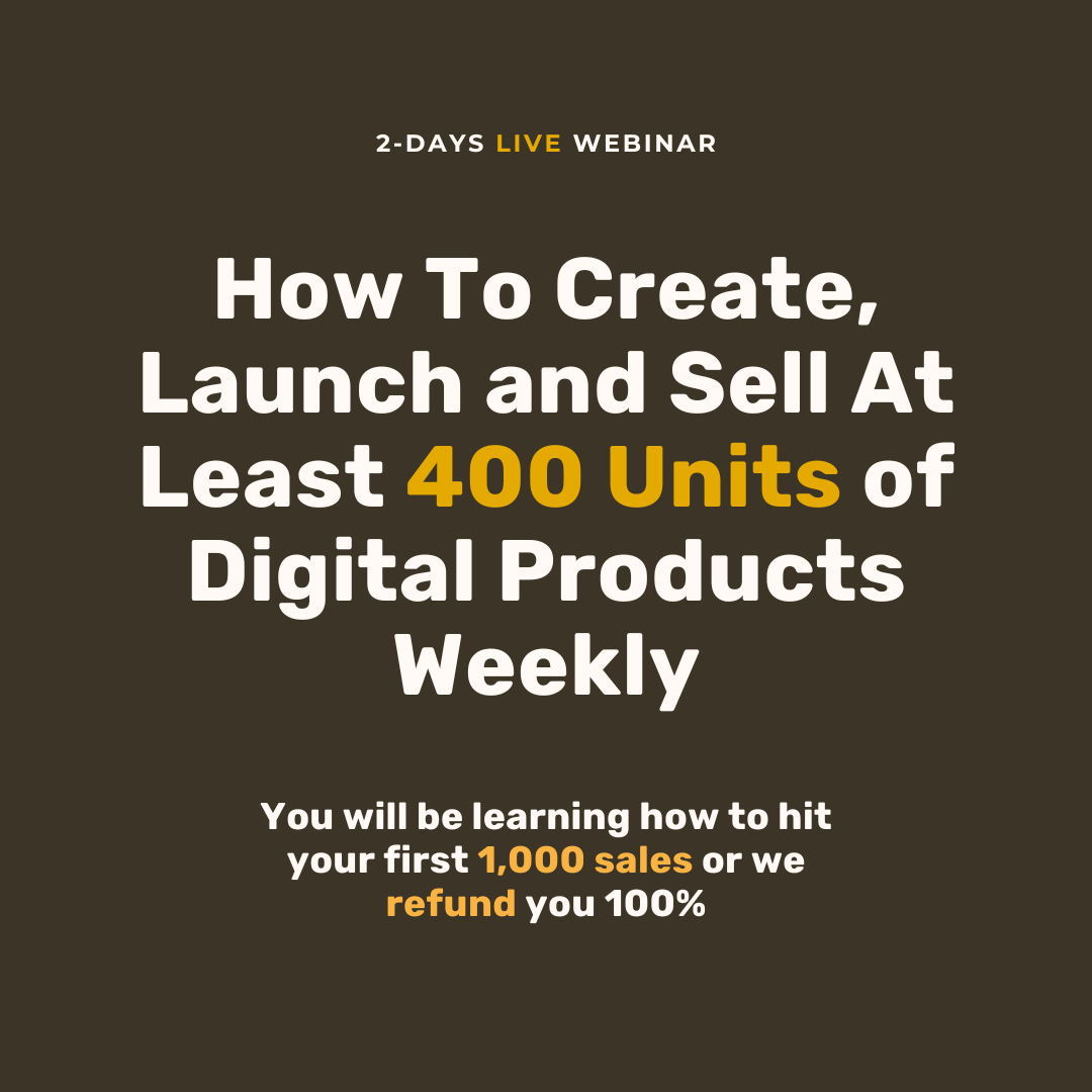 Buy Digital Products Sales Masterclass by Cajetan Iyenagbe on Selar
