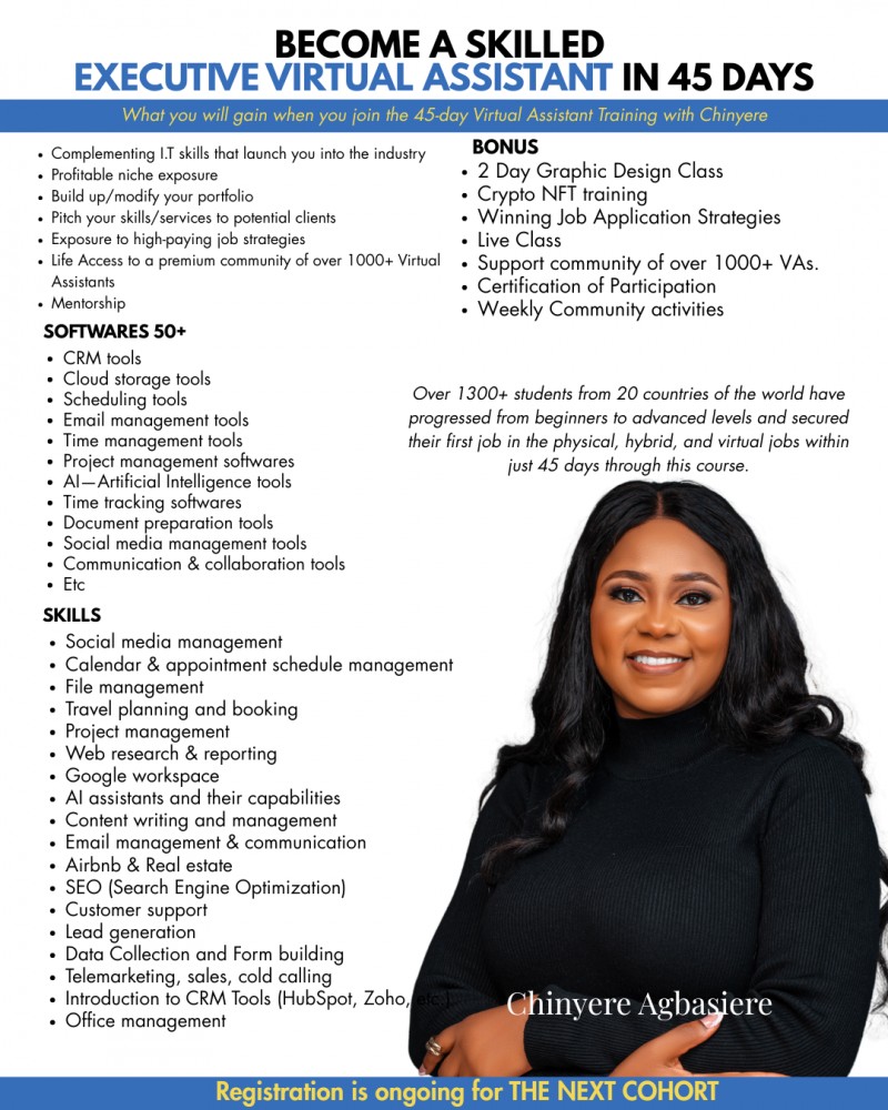 Buy Comprehensive Virtual Assistant Training (COHORT 10: SEPT 15TH 2025 ...