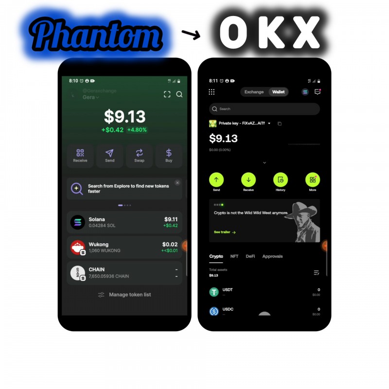 Buy IMPORT SOLANA PHANTOM WALLET TO OTHER WEB 3 WALLET (OKX WALLET) by Maurice Benjamin chizorom ...