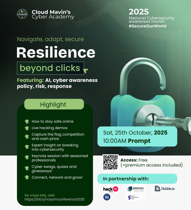 Get Resilience Beyond Clicks Conference: NCSAM 2025 by Cloud Mavin's ...