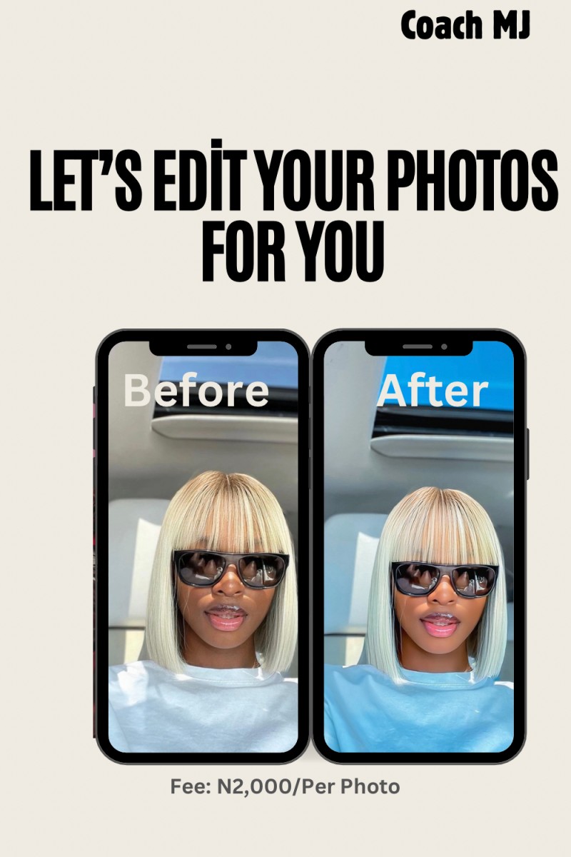Buy Photo Editing Class by Coach MJ on Selar