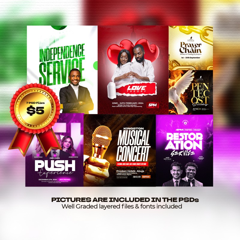 Buy PREMIUM FLYERS PSD FILES (Volume 2) by Daphorel Studio on Selar