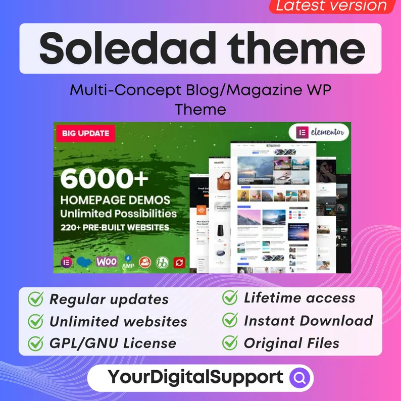 Buy Soledad – Multi-Concept Blog Magazine Wordpress Theme | Lifetime ...