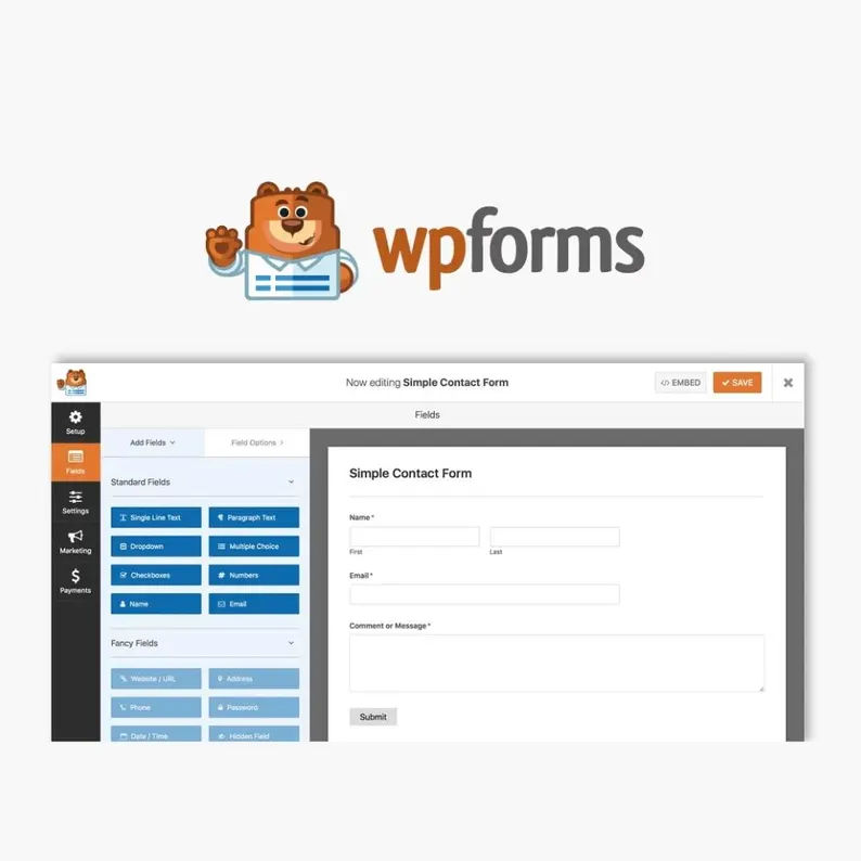 Buy WPForms Pro -an advanced drag-and-drop form builder for WordPress ...