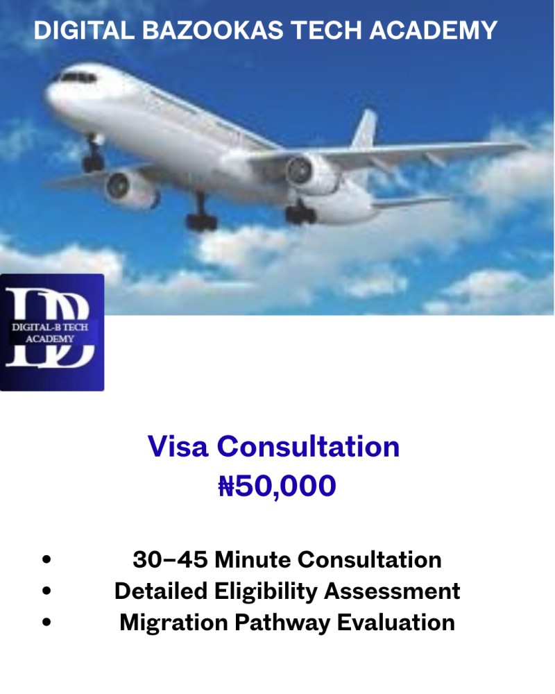 Buy CONSULTATION- VISA by Digital Bazookas Tech Academy / Bazookas ...