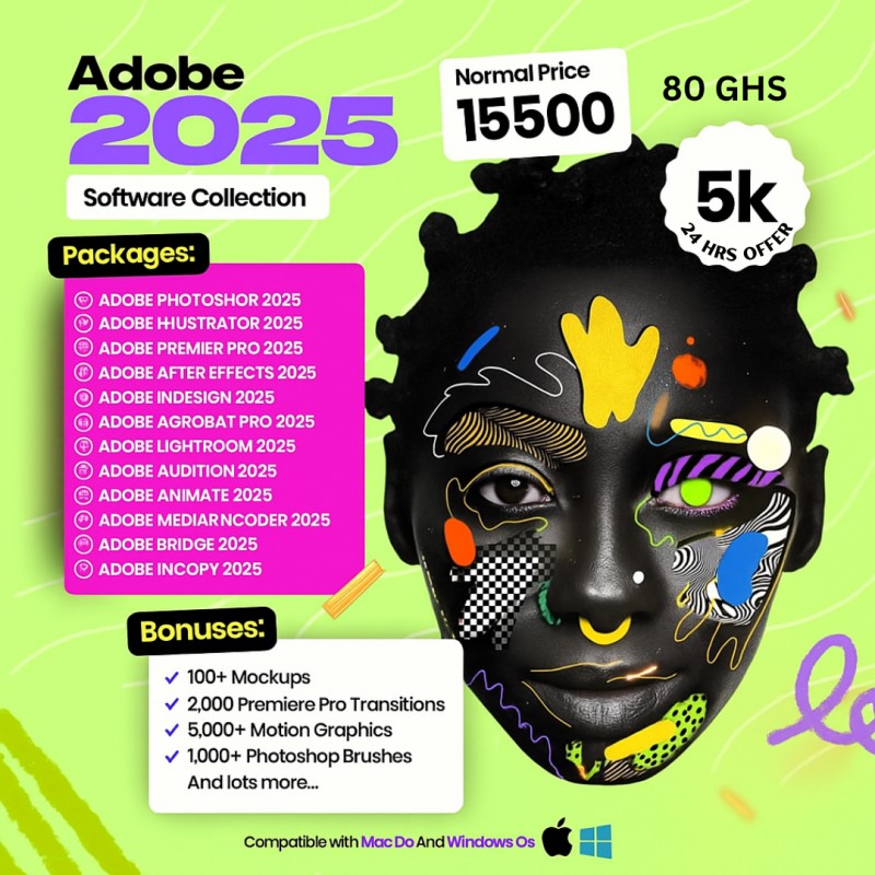 Buy ADOBE 2025 SOFTWARE COLLECTION by Digital Skills Africaa on Selar