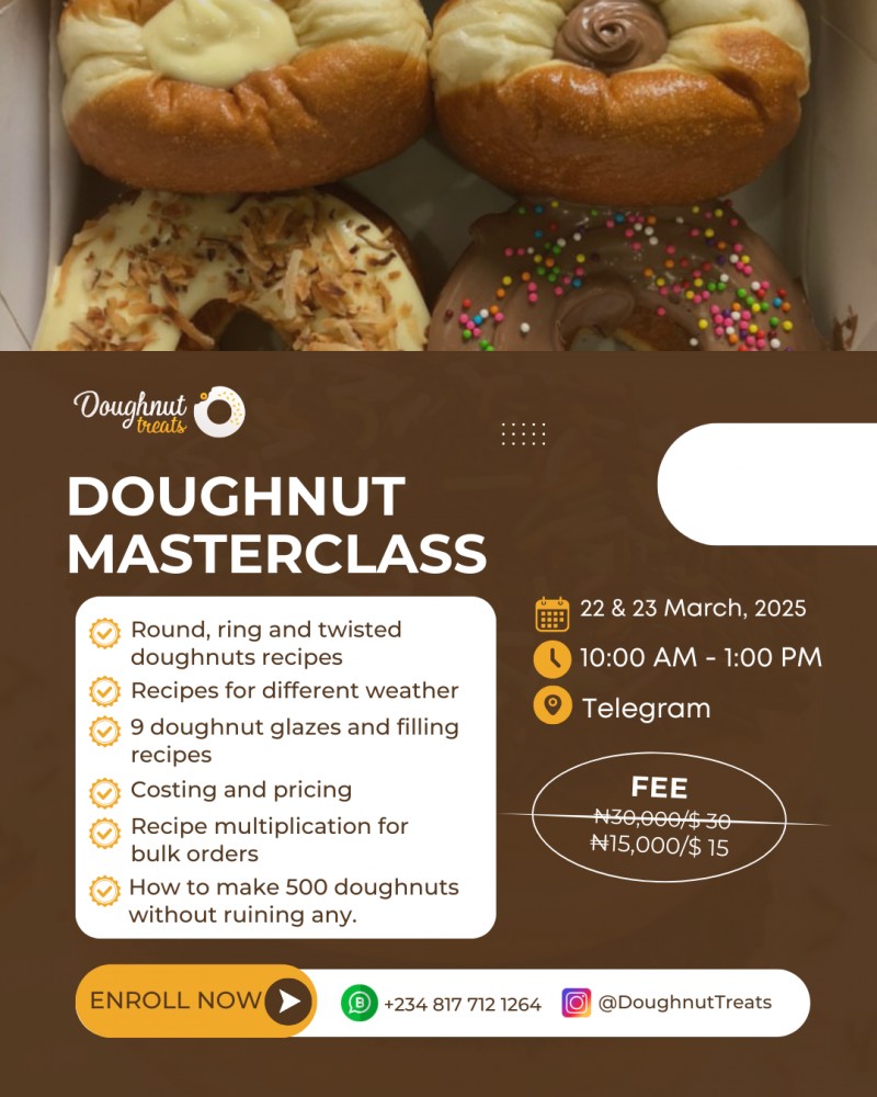 Buy Doughnut Masterclass by Doughnut Treats by Neeyah Brand on Selar