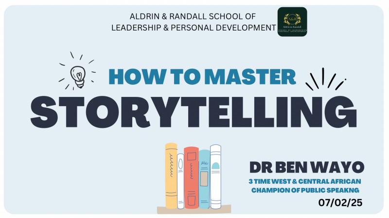 Buy REPLAY OF ‘HOW TO MASTER STORYTELLING' (VIDEO) by Benjamin Wayo on Selar