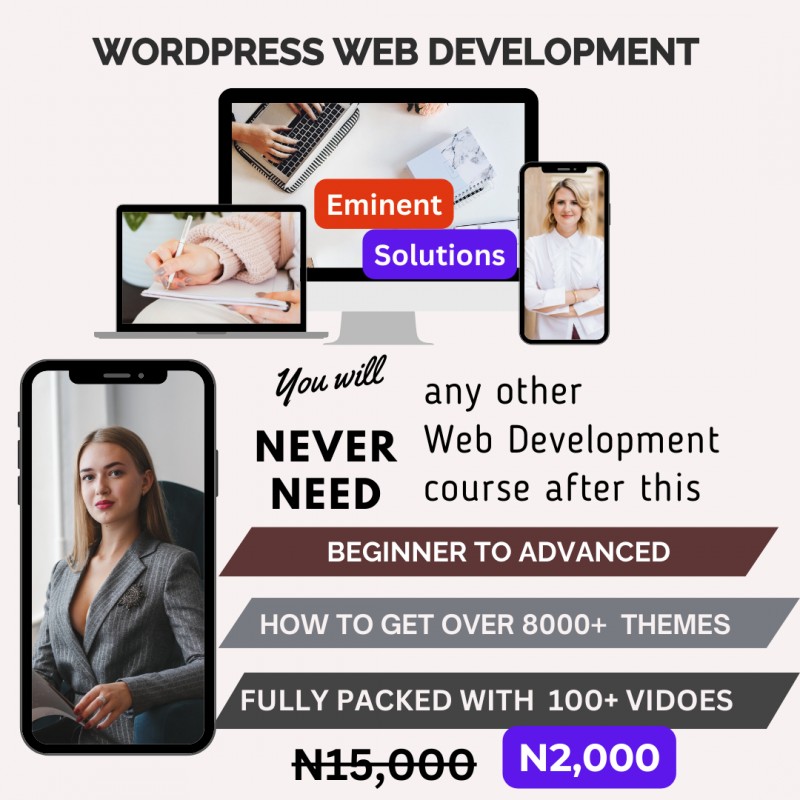 Buy WordPress Web Development Mastery by EminentSolutions on Selar