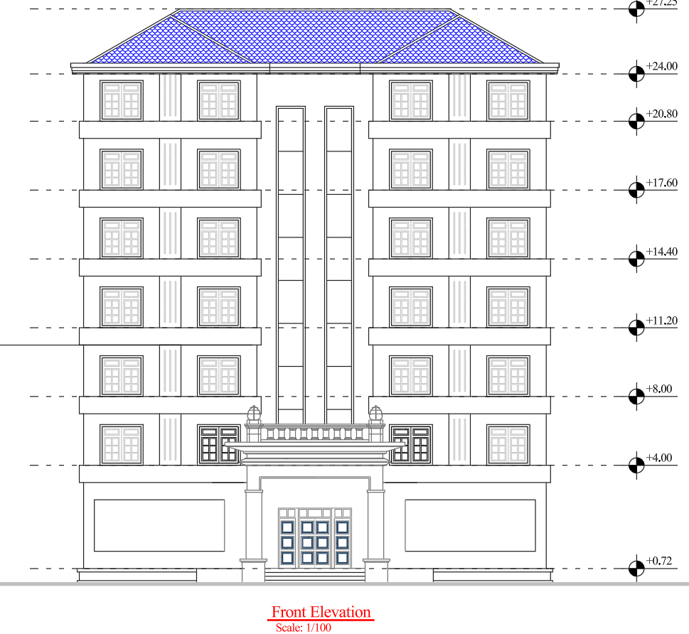 Buy 6 STOREY BUILDING - CAD File by Ekidel-Design on Selar