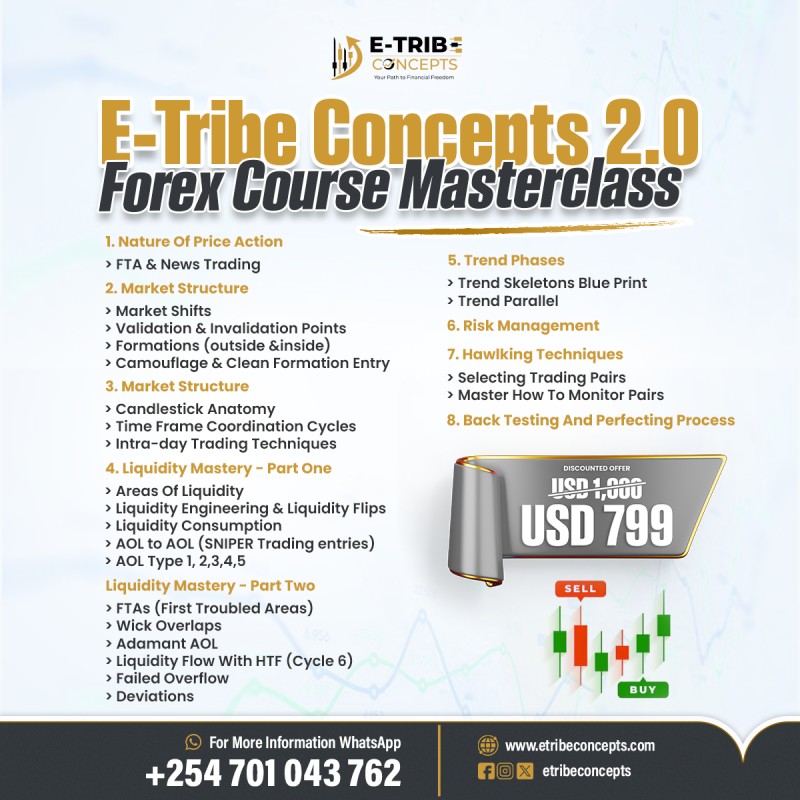 Buy Etribeconcepts 2.0 Forex course masterclass by ETRIBECONCEPTS GROUP on Selar