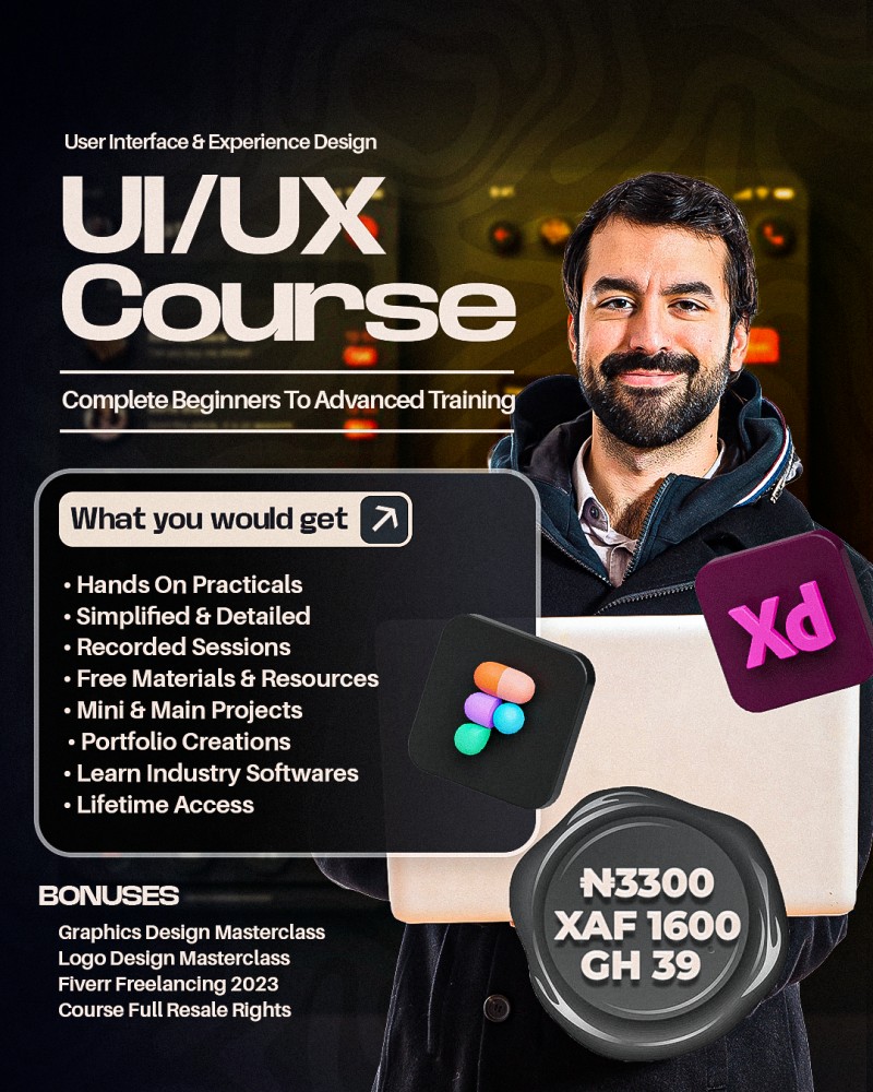 Buy COMPLETE UI/UX MASTERCLASS by Excel and Earn on Selar