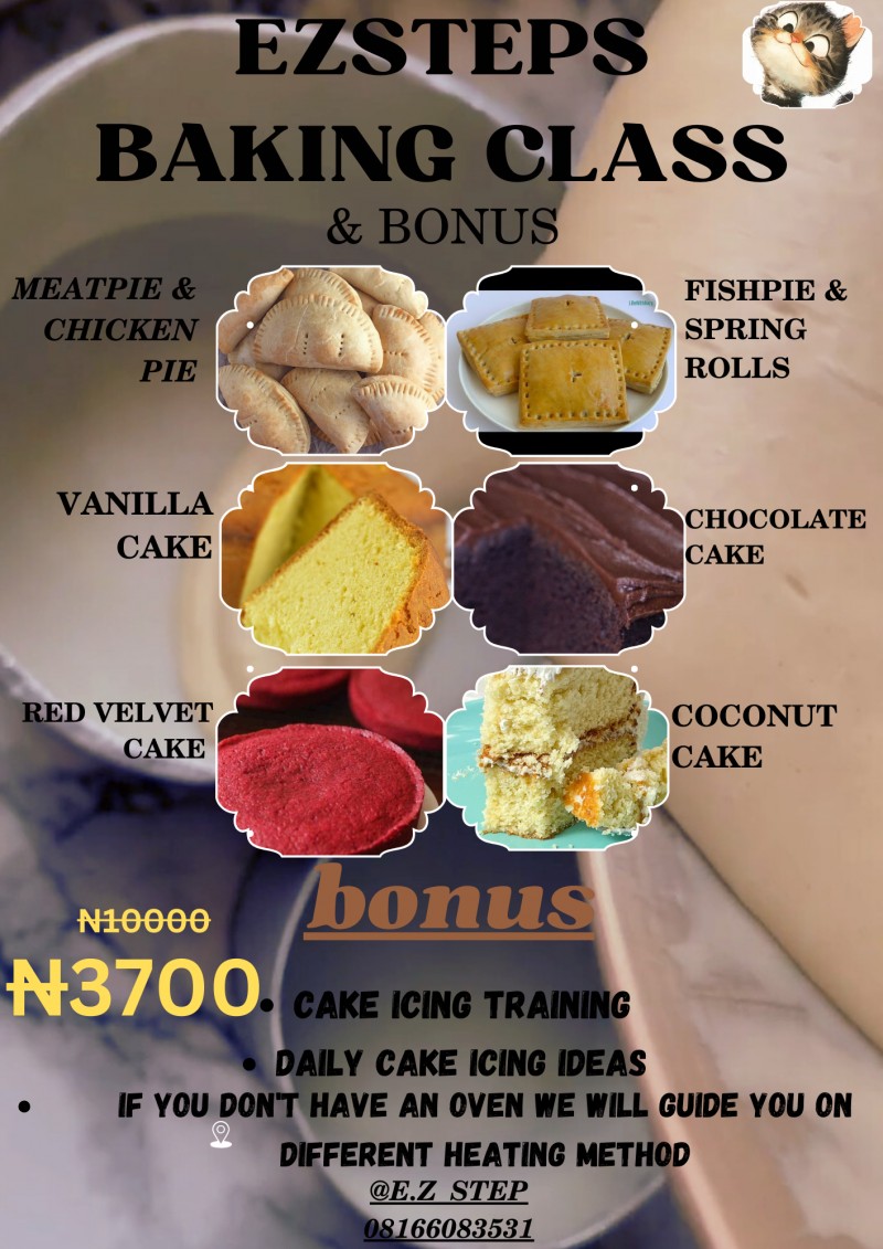 Buy Baking tutorials by Ez_step on Selar