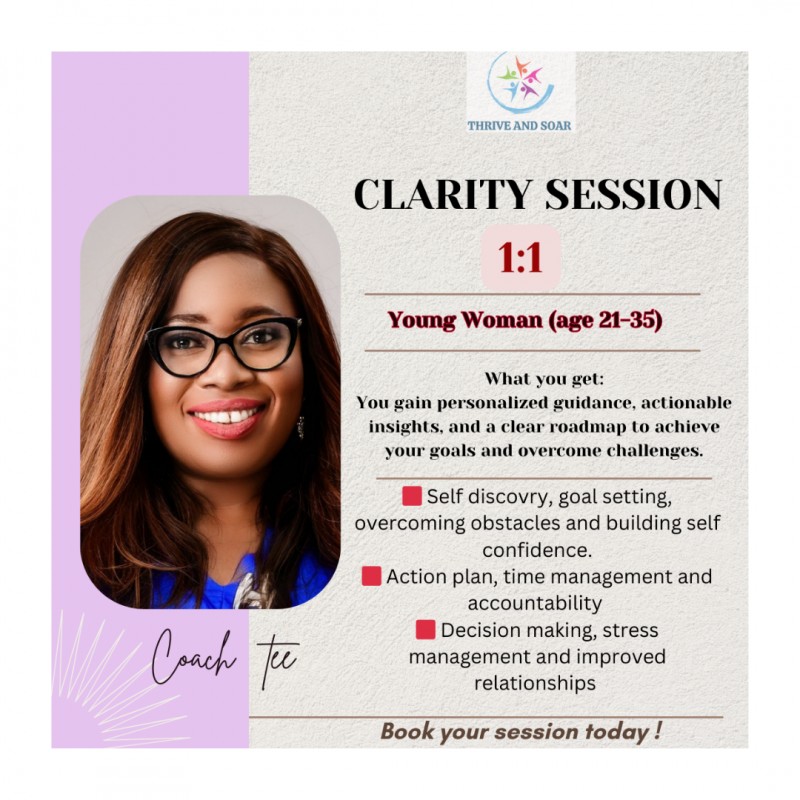 Buy 1:1 Clarity Session - 60mins by Fabtoyin Enterprise on Selar