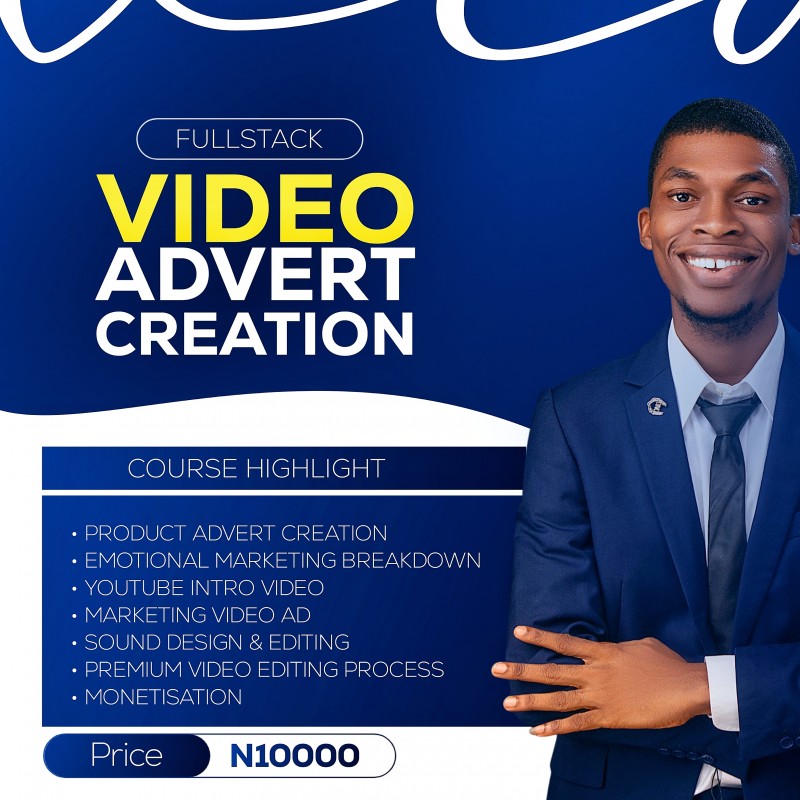 Buy FULL STACK VIDEO ADVERT & EDITING by Emmanuel Favour on Selar