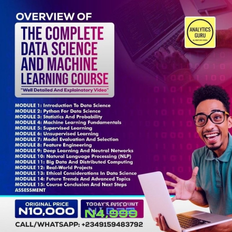 Buy Complete Data science And Machine Learning course by Analytic Guru ...