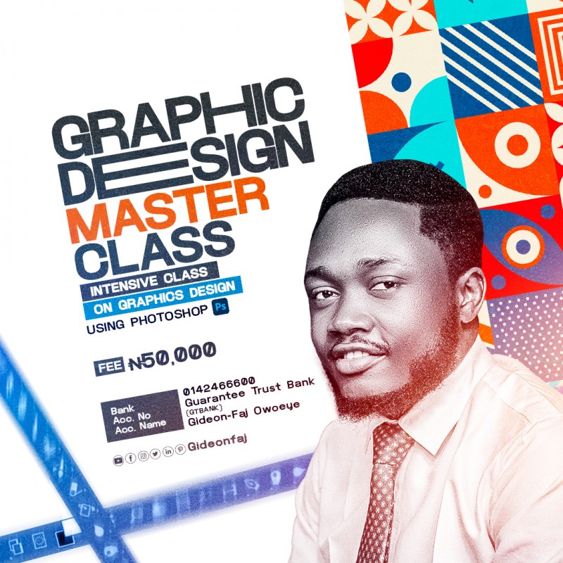 Buy Graphic Design Masterclass w/ Gideon-Faj by Gideon-Faj Owoeye on Selar