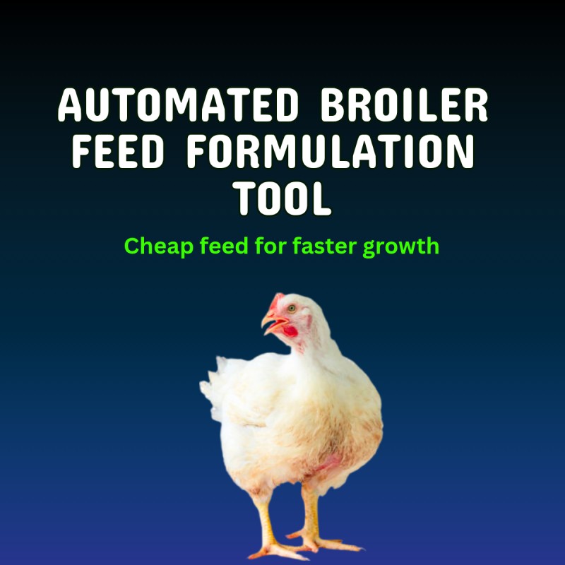 Buy Automated Broiler Feed Formulation Excel Tool by Gloser Poultry on ...