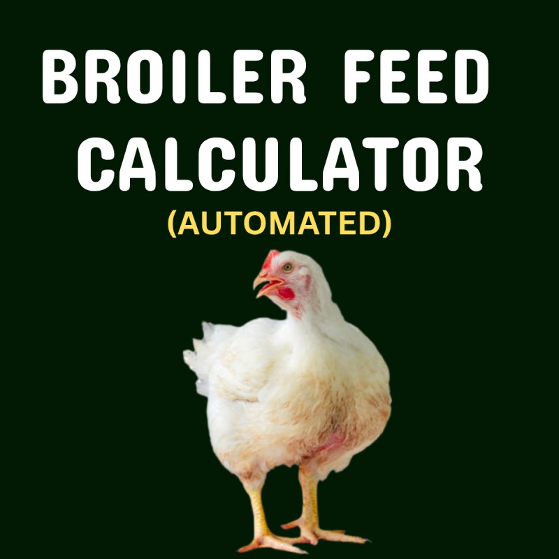Buy Broiler Feed Calculator – Automated Excel Tool by Gloser Poultry on ...