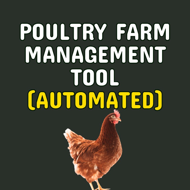 Buy Poultry Pro Planner – Ultimate Excel Tool for Profitable Layer Farming(updated) by Gloser ...