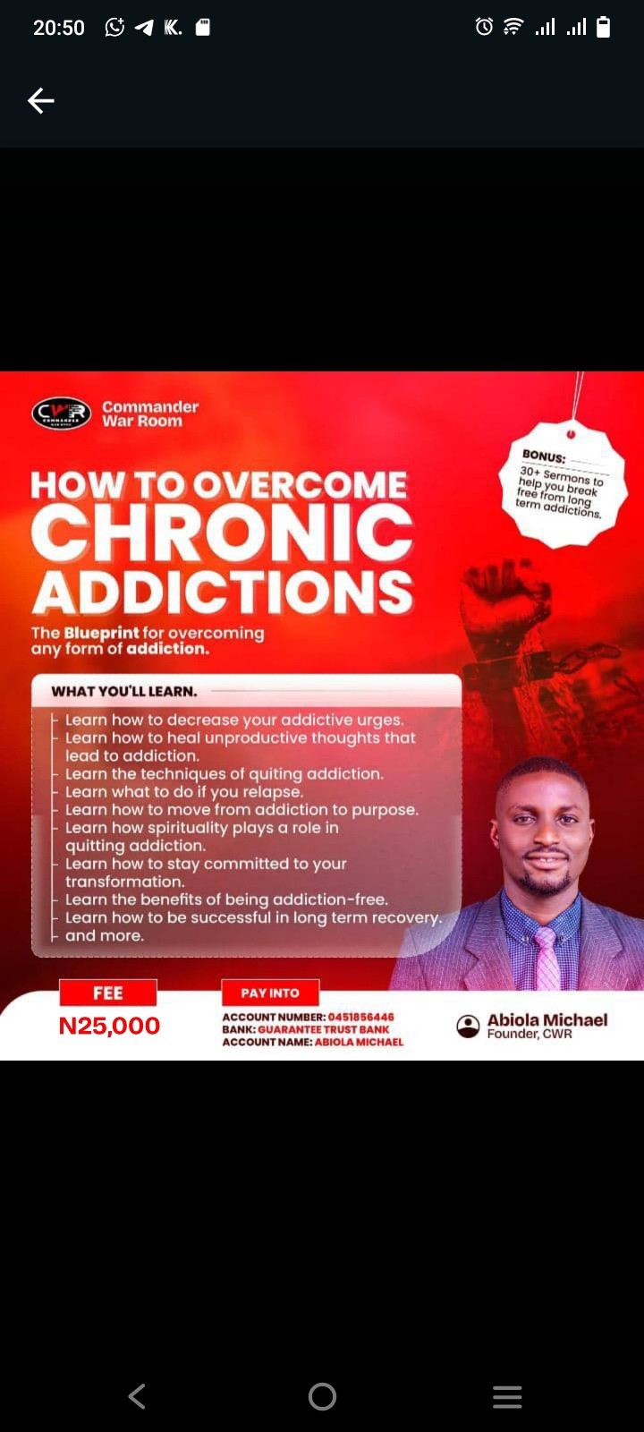 Buy HOW TO OVERCOME CHRONIC ADDICTIONS by Abiola O. Michael on Selar