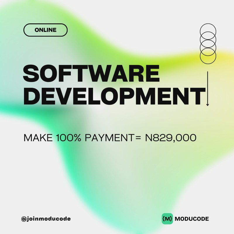 Buy SOFTWARE DEVELOPMENT (100% Full Payment) by MODUCODE on Selar
