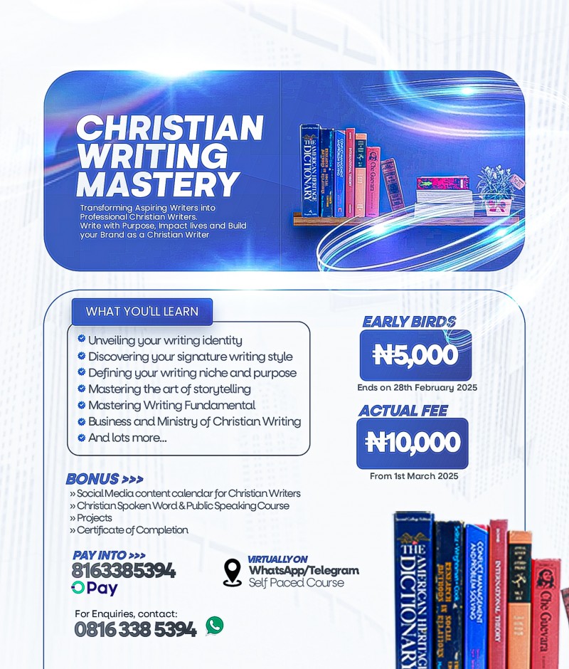 Buy Christian Writing Mastery by Chisom Favour Egwuatu (His Scribe) on ...