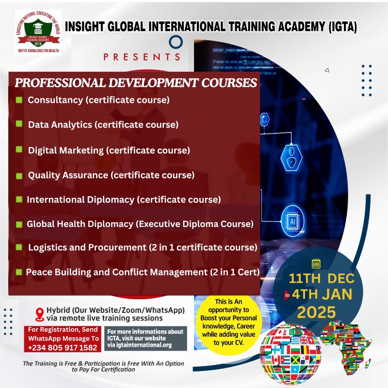 Buy IGTA Data Analytics Certificate by IGTA GLOBAL VENTURES on Selar