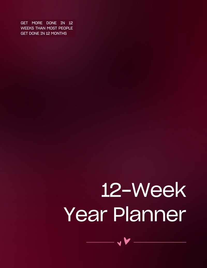 Buy 12 week year Planner (Journal) by Dumebi Angela on Selar