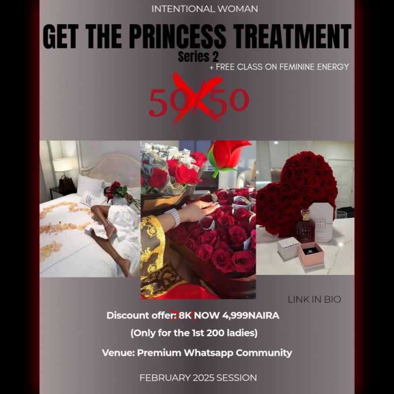 Buy get the PRINCESS TREATMENT series 2 by Intentional Woman on Selar