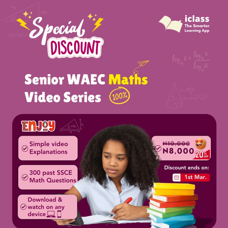 Buy The Simplified Senior WAEC Maths Video Series by iClass Education ...