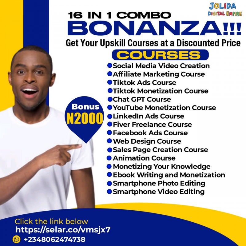 Buy 16 IN 1 COMBO COURSE by JEREMIAH JAMES SANDY on Selar