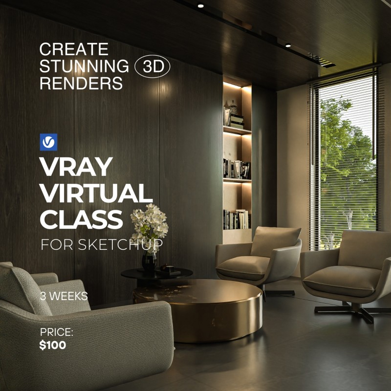 Buy Vray For SketchUp Virtual Masterclass by JEJ CREATIONS on Selar
