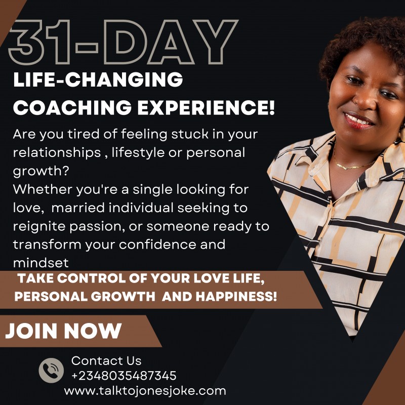 Buy 31 DAYS LIFE CHANGING COACHING EXPERIENCE By Ehioghiren Joke On Selar