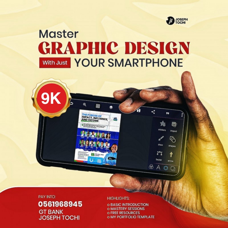 Buy Graphic Design Mastery Course by Joseph Tochi👑 on Selar