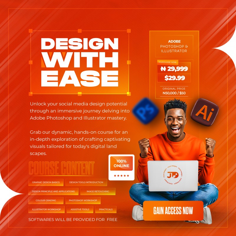 Buy DESIGN WITH EASE COURSE by Joyce Designs on Selar