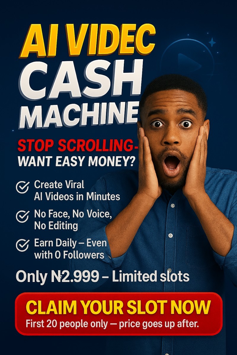 Buy AI VIDEO CASH MACHINE by Emetonjo Justine on Selar