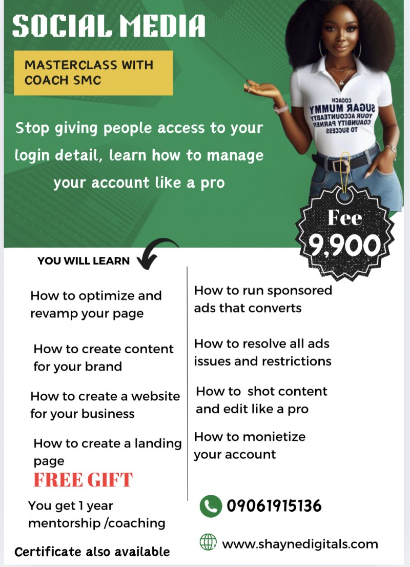 Buy Social media masterclass by Okeke Shayne on Selar