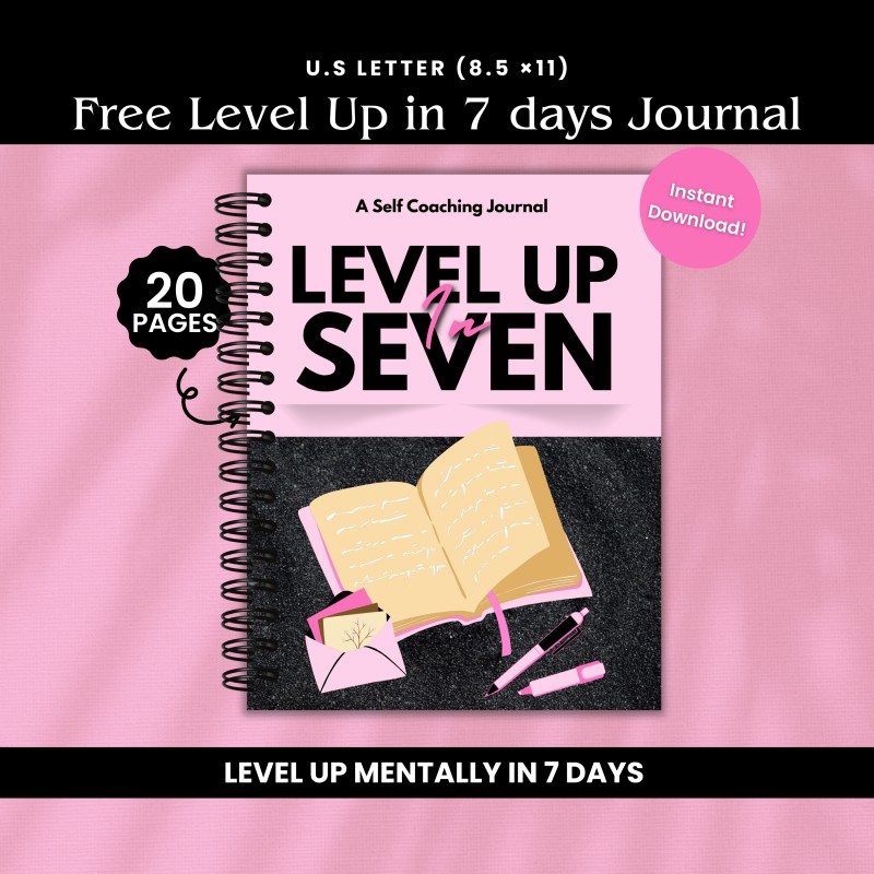 Get Level Up In 7 Days Daily Journal by Level Up With Sunshine on Selar