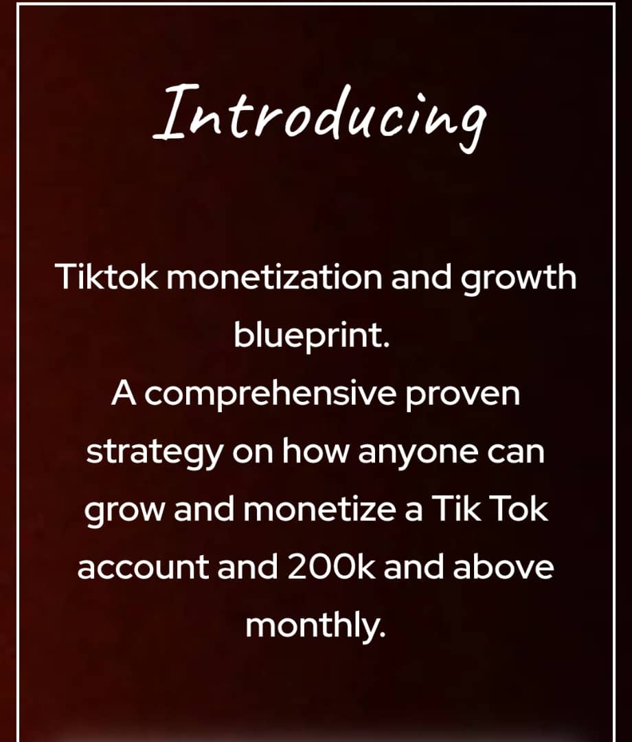 Buy Tiktok Monetization and Growth Blueprint by Osimen Martins on Selar