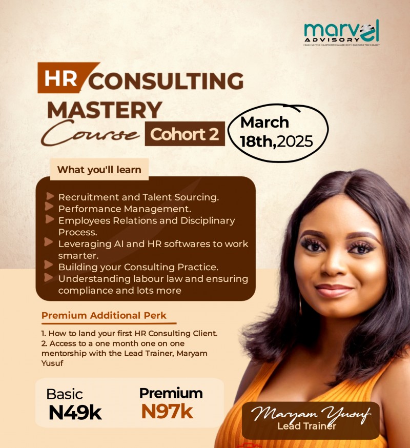 Buy HR Consulting Mastery Course| Cohort 2 by Maryam Yusuf-Dada on Selar
