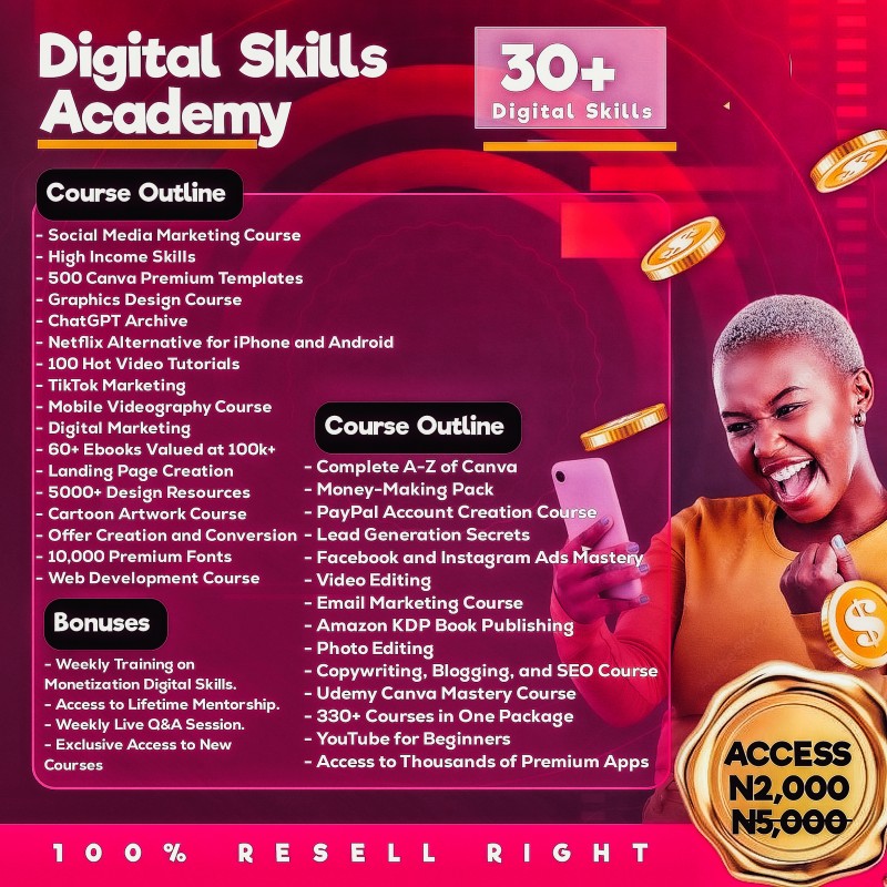 Buy Digital Skills Academy by Orobosa Marvellous on Selar