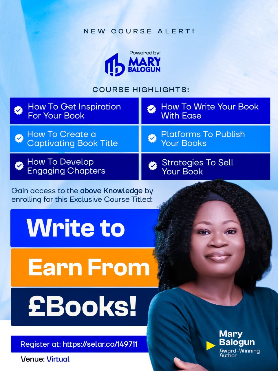 Buy WRITE AND EARN FROM EBOOKS by Mary Balogun on Selar