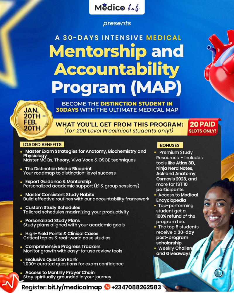 Get Medical Mentorship and Accountability Program by Favour Ukpong on Selar