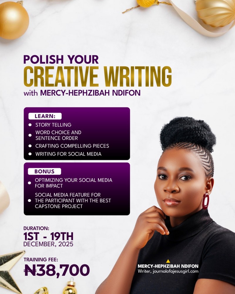 Buy POLISH YOUR CREATIVE WRITING SKILL with MERCY-HEPHZIBAH by Mercy-Hephzibah Ndifon on Selar