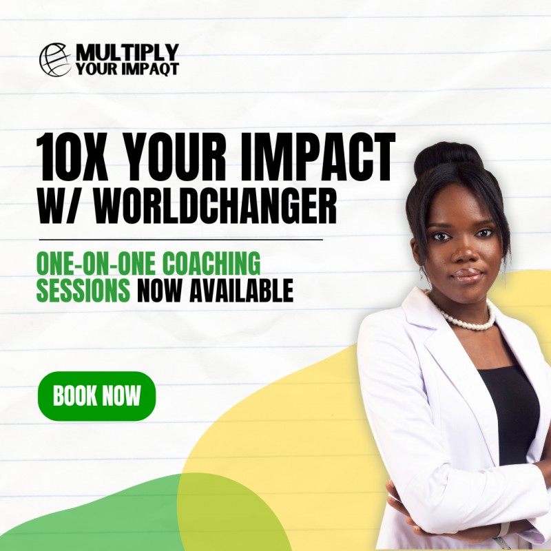 Buy Book 1-on-1 Session with WORLD CHANGER by Multiply Your Impaqt Academy on Selar