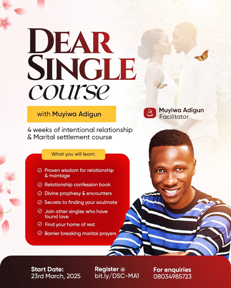 Buy Dear Single course by Muyiwa Adigun on Selar