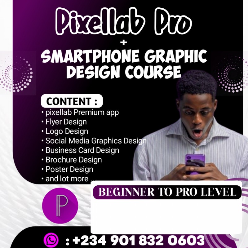 Buy Pixellab pro +Smartphone Graphic Design Course by NANO TECH ACADEMY ...