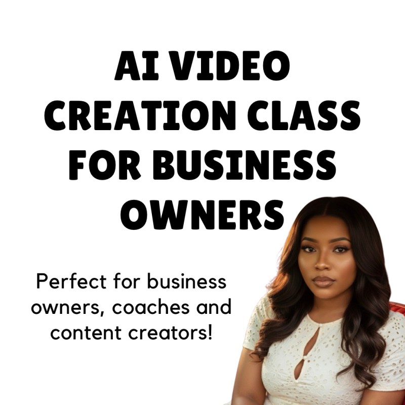 Buy AI VIDEO CREATION CLASS FOR BUSINESS OWNERS by Small Biz Sales ...
